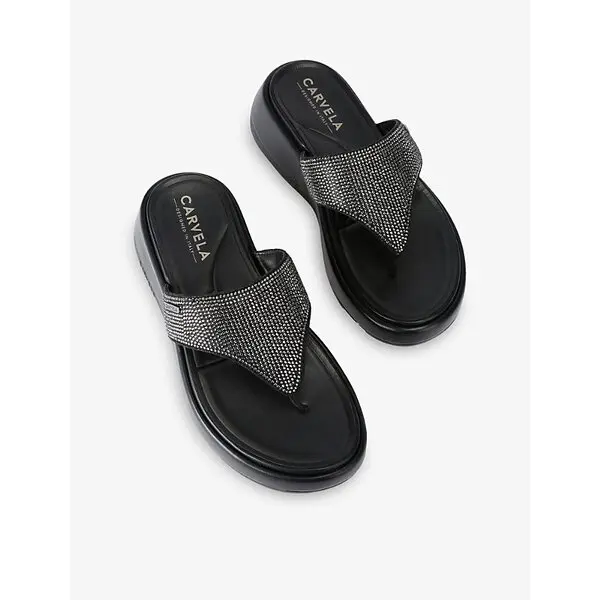 Carvela Dorata Woven Flatform Sandals