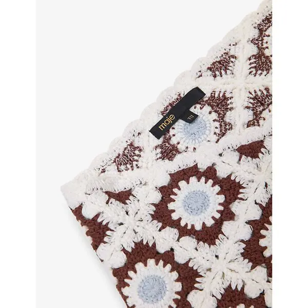 Maje Triangular Crochet Scarf