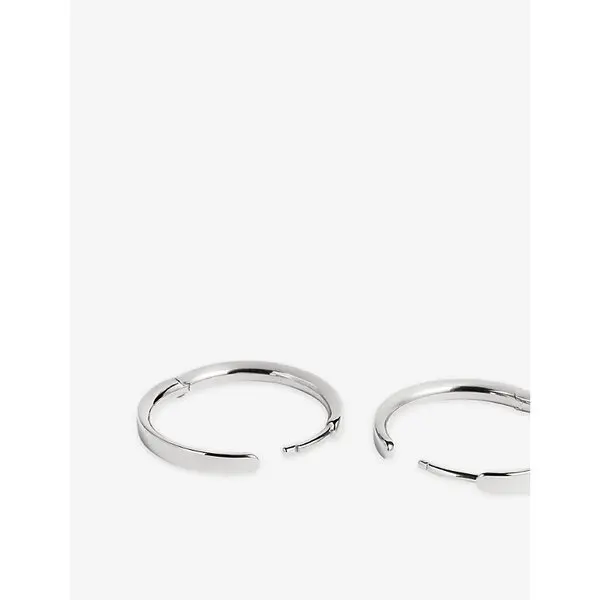 Monica Vinader Small Hoop Earrings - Silver