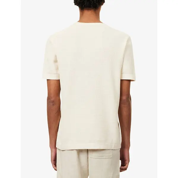 Paige Brimmer Cotton-linen Sweat T-shirt - Silt
