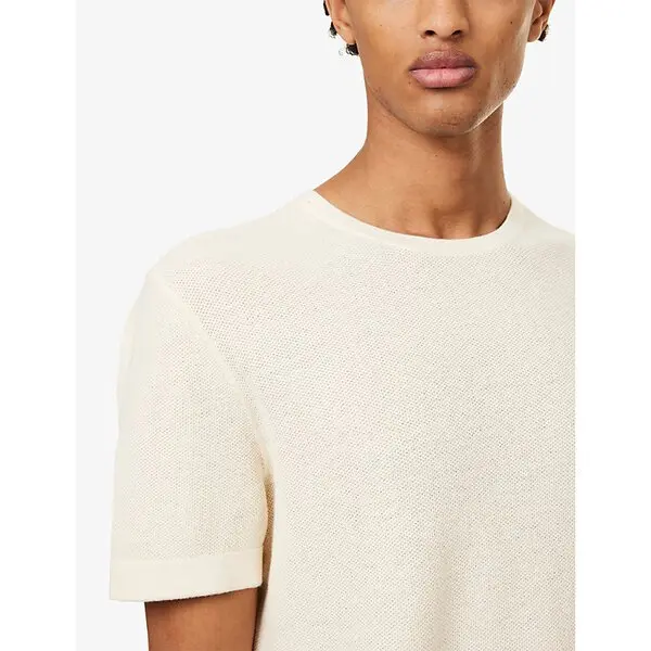 Paige Brimmer Cotton-linen Sweat T-shirt - Silt