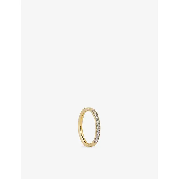 Monica Vinader Essential Diamond Band Ring - Gold