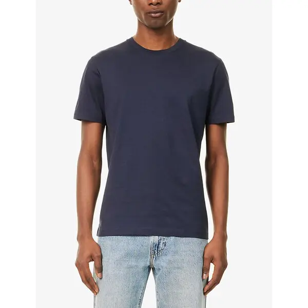 Sunspel Riviera Short-sleeve Cotton-jersey T-shirt - Navy
