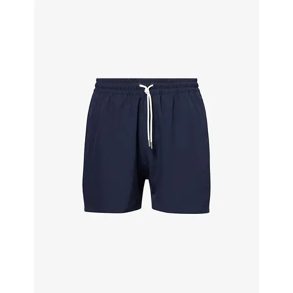 ARNE Essential Drawstring Swim Shorts - Navy