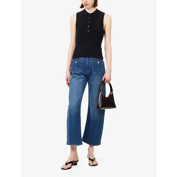 Paige Arellia Ankle Barrel-leg Denim Jeans