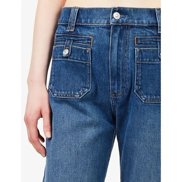 Paige Arellia Ankle Barrel-leg Denim Jeans