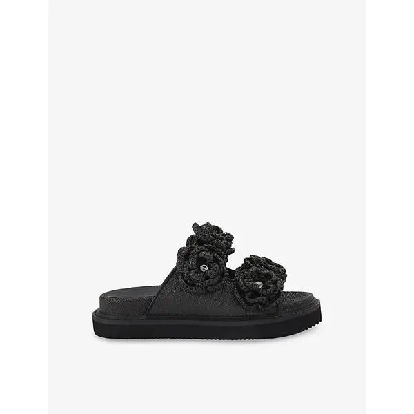 Kurt Geiger Sonnet Raffia Sandals