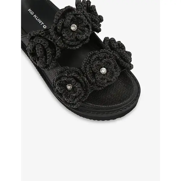 Kurt Geiger Sonnet Raffia Sandals