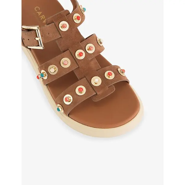Carvela Amalfi Suede Flatform Sandals