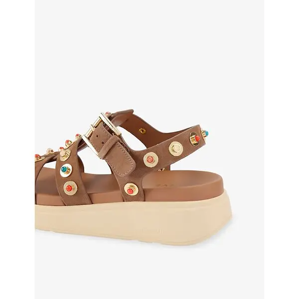 Carvela Amalfi Suede Flatform Sandals