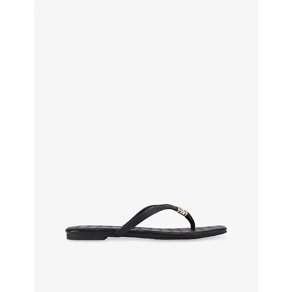 Kurt Geiger Faux-leather Thong Sandals