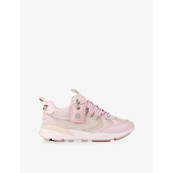 Kurt Geiger Kurt Runner Suede Trainers - Pale Pink
