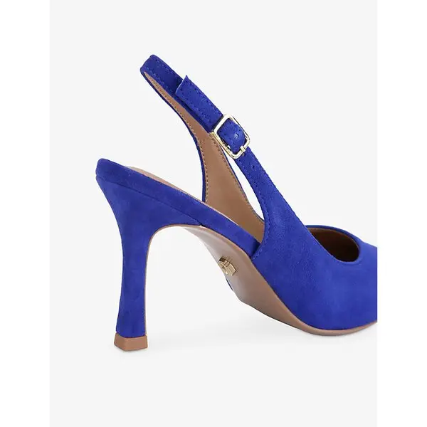 Carvela Heeled Suede Slingback Courts - Blue