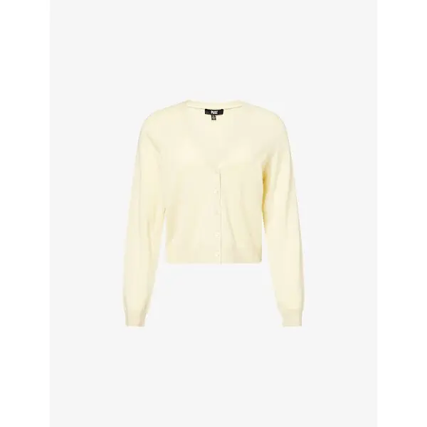 Paige Brioche Cashmere Knitted Cardigan - Sunshine Yellow