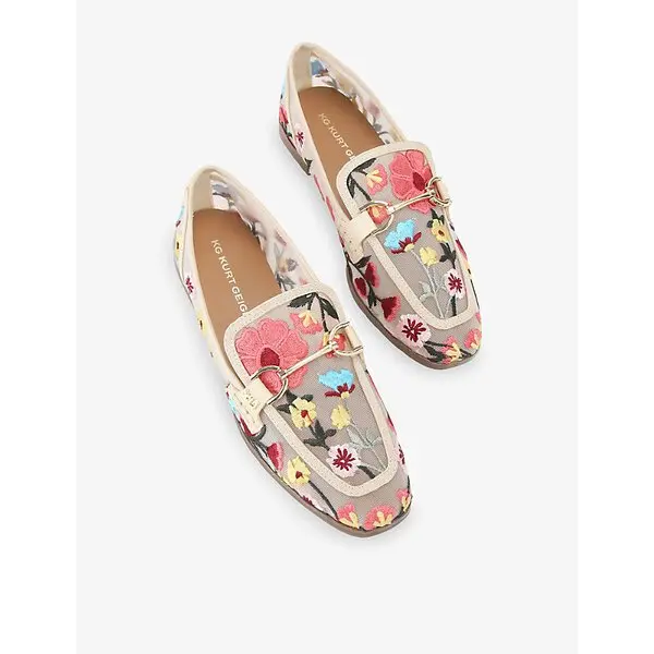 Kurt Geiger Madeline Embroidered Mesh Loafers