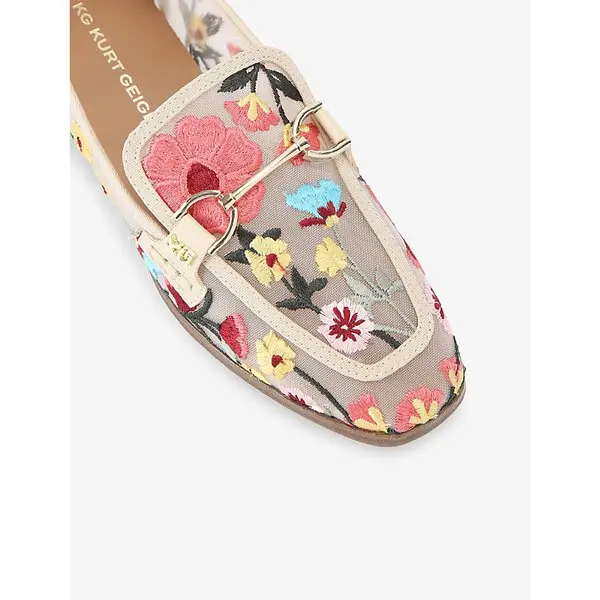 Kurt Geiger Madeline Embroidered Mesh Loafers