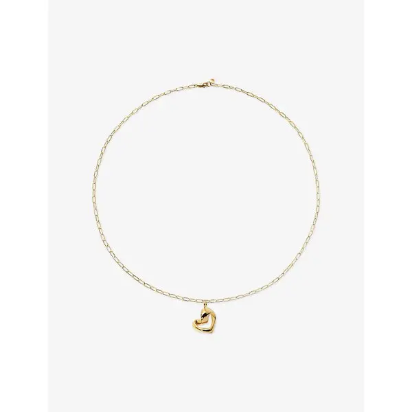 Monica Vinader Infinity Heart Pendant Necklace - Gold