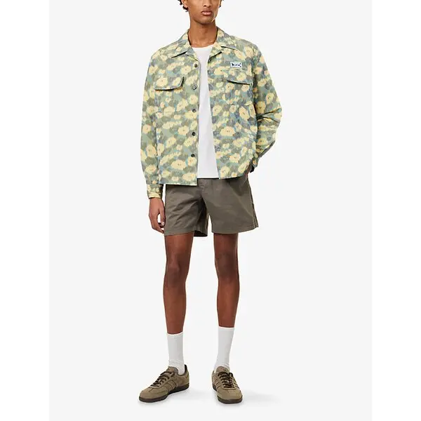 Paige Stretch-cotton Shorts - Thyme