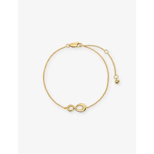 Monica Vinader Infinity 18ct Yellow Vermeil Bracelet - Gold