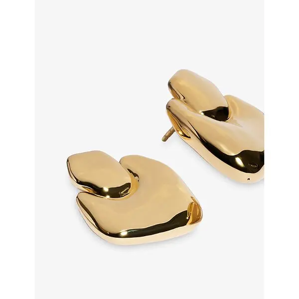 Monica Vinader Odyssey Bold Vermeil Stud Earrings