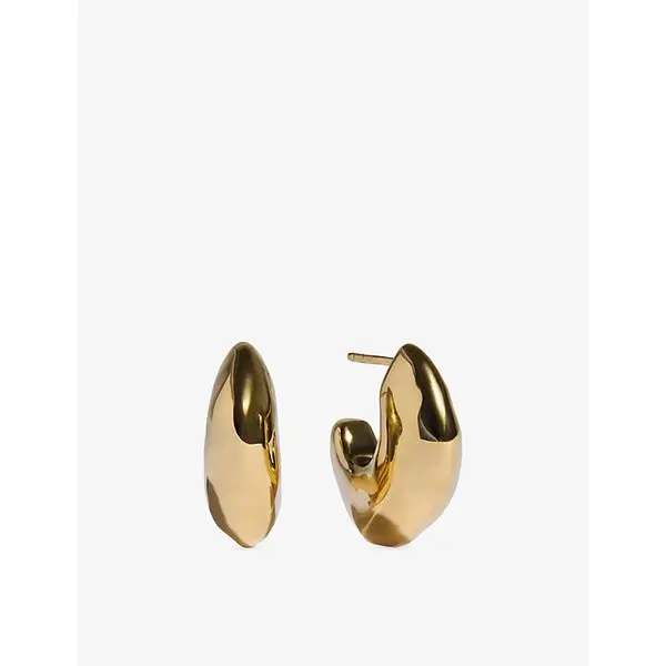 Monica Vinader Odyssey Medium Vermeil Hoop Earrings - Gold