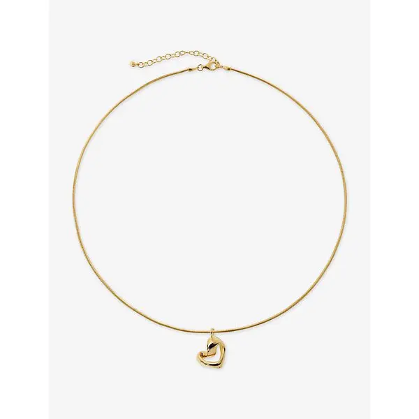 Monica Vinader Infinity Heart Vermeil Pendant Necklace - Gold