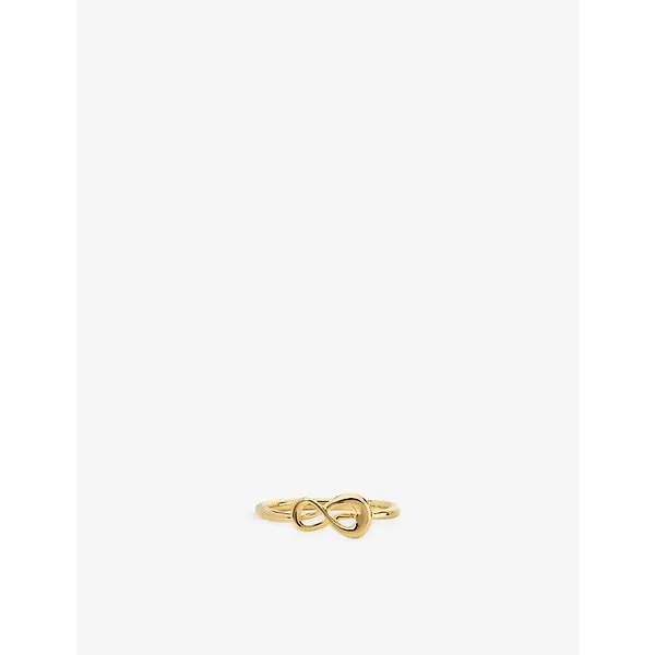Monica Vinader Gp Infinity Vermeil Ring - Gold