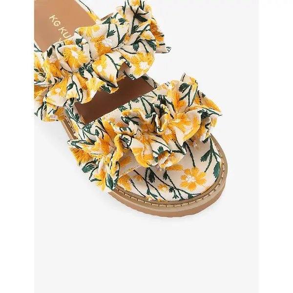Kurt Geiger Sunshine Woven Sandals - White/oth