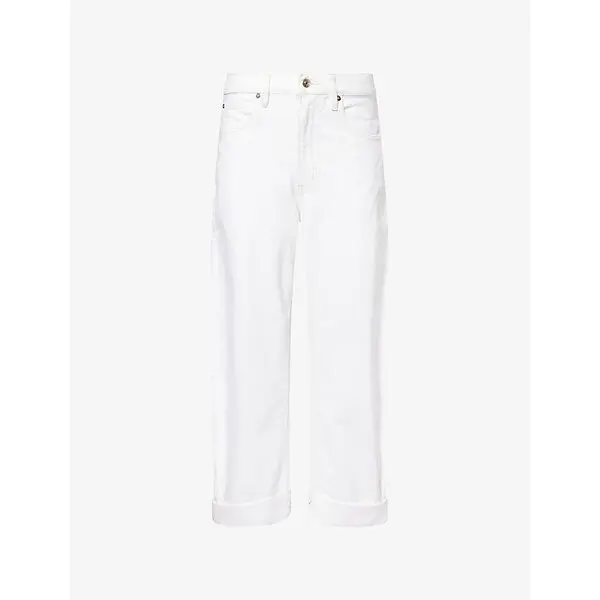 FRAME The Bubble Barrel-leg Denim Jeans - Au Natural Clean