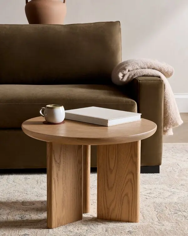 Quince Solid Oak Accent Table
