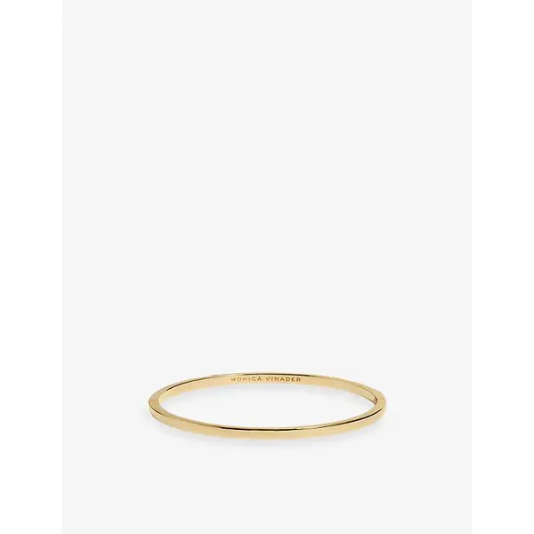 Monica Vinader Essential Bangle - Gold