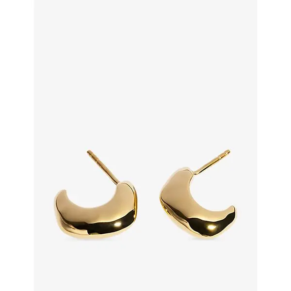 Monica Vinader Odyssey Huggie Earrings - Gold