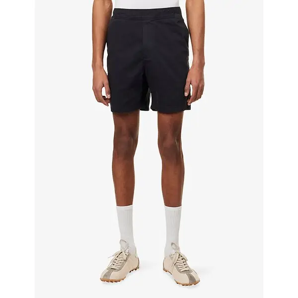 Paige Stretch-cotton Shorts - Black