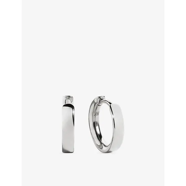 Monica Vinader Essential Huggie Earrings - Silver