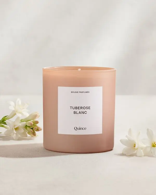 Quince Tuberose Blanc Limited Edition Candle, Plant-based Wax - One-color