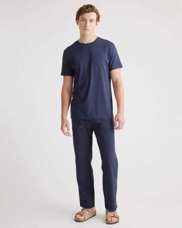 Quince Cotton Modal Crew Neck T-shirt - Deep Navy