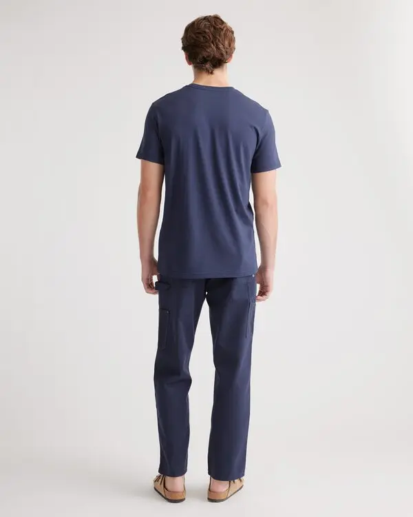 Quince Cotton Modal Crew Neck T-shirt - Deep Navy