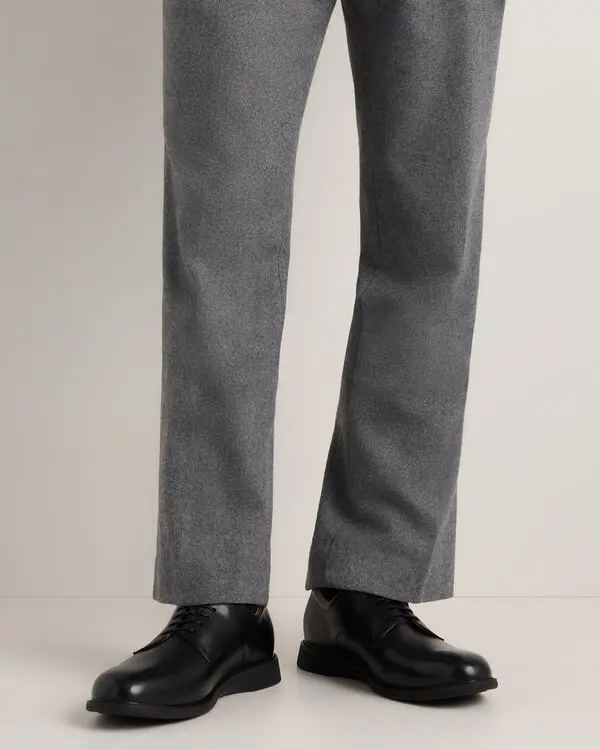 Quince Hybrid Italian Leather Derby - Black