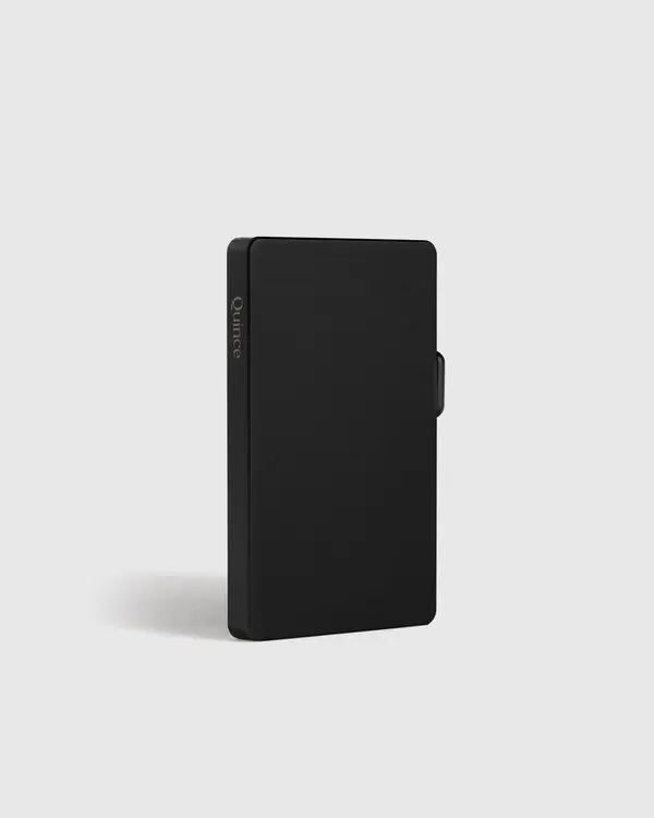 Quince Titanium Rfid Card Holder - Black