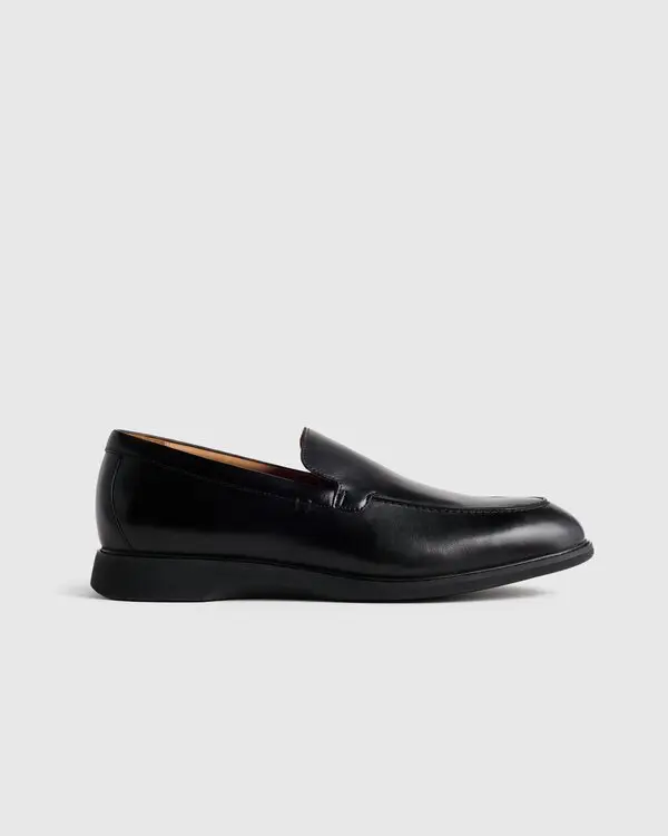 Quince Crafted Leather Loafer - Black