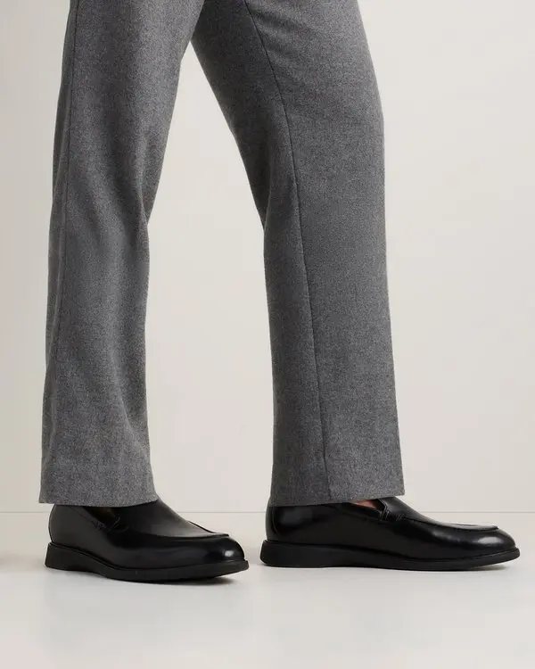 Quince Crafted Leather Loafer - Black