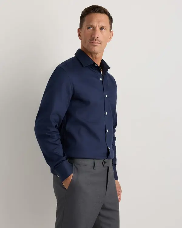 Quince Comfortflex Performance Dress Shirt - Deep Navy