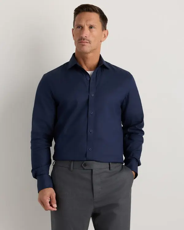Quince Comfortflex Performance Dress Shirt - Deep Navy