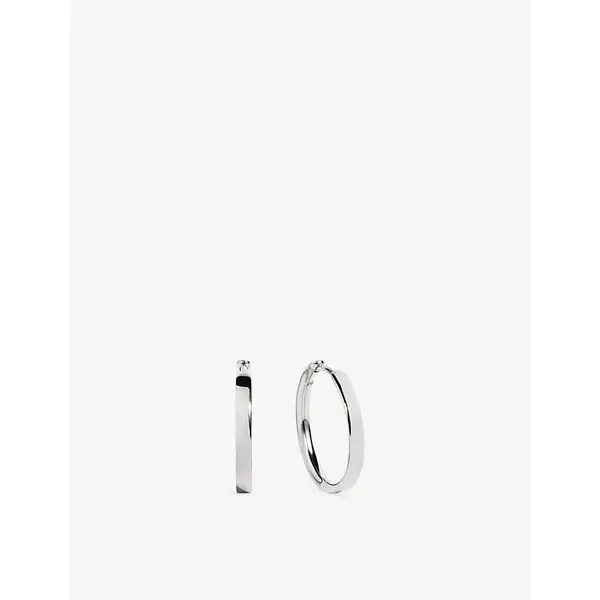 Monica Vinader Essential Small Sterling- Hoop Earrings - Silver