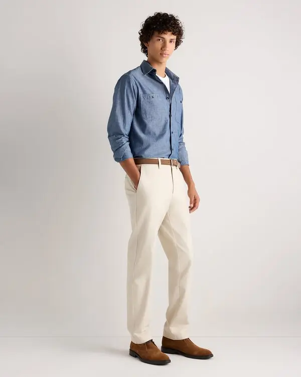 Quince Stretch Chino Pants Straight - Stone