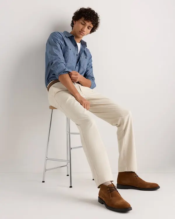 Quince Stretch Chino Pants Straight - Stone