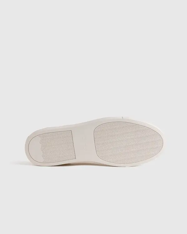 Quince Italian Suede Tailored Sneaker - Bone