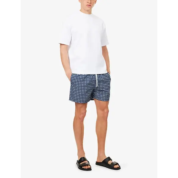 ARNE Mosaic Drawstring Swim Shorts