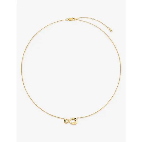 Monica Vinader Infinity 18ct Yellow Vermeil Necklace - Gold