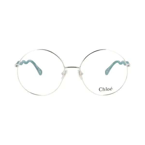 Chloé Round Full Rim Optical Frames - Silver